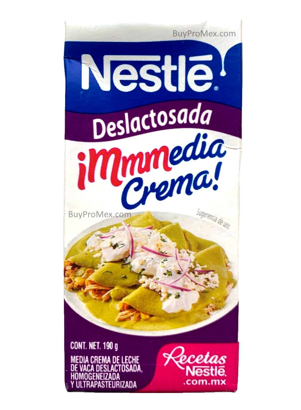 6-Pack Nestle Table Cream Non Lactose / Media Crema Deslactosada 190g ...