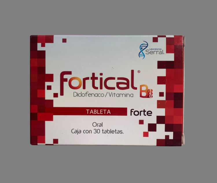 Fortical B Forte Diclofenac Vitamin B 30 tablets – BuyPromex