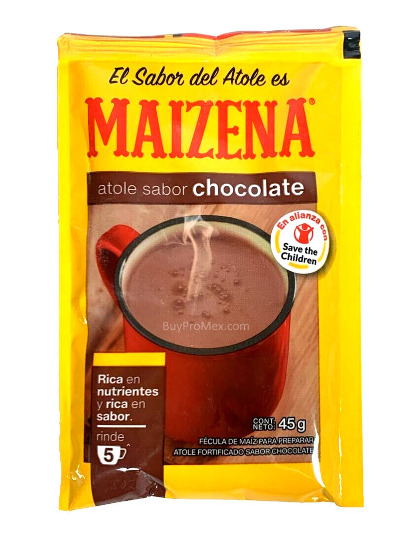 6-Pk Maizena Chocolate flavor corn beverage mix / Sabor chocolate 47gr ...
