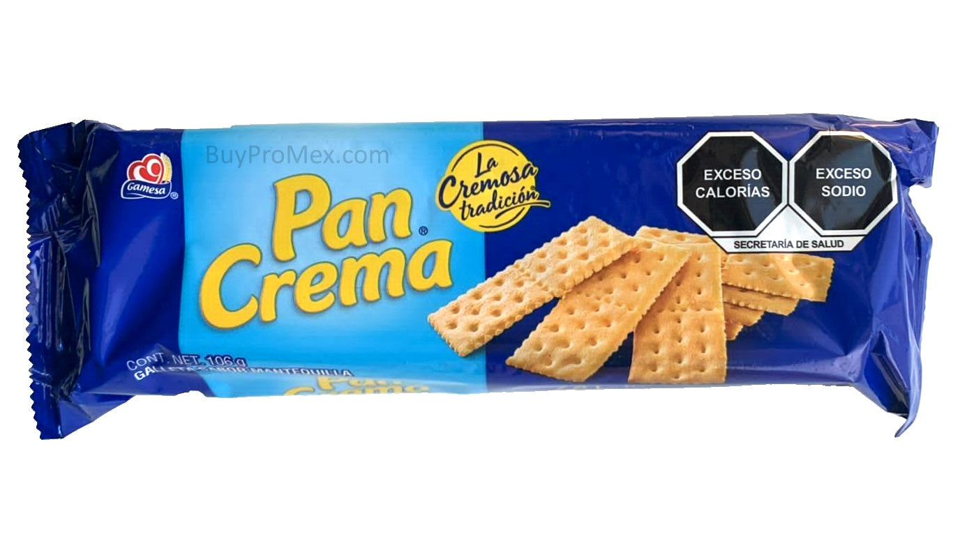 7-Pk Gamesa Pan Crema Galleta Mexican Cream Crackers 106g/3.73oz – BuyPromex