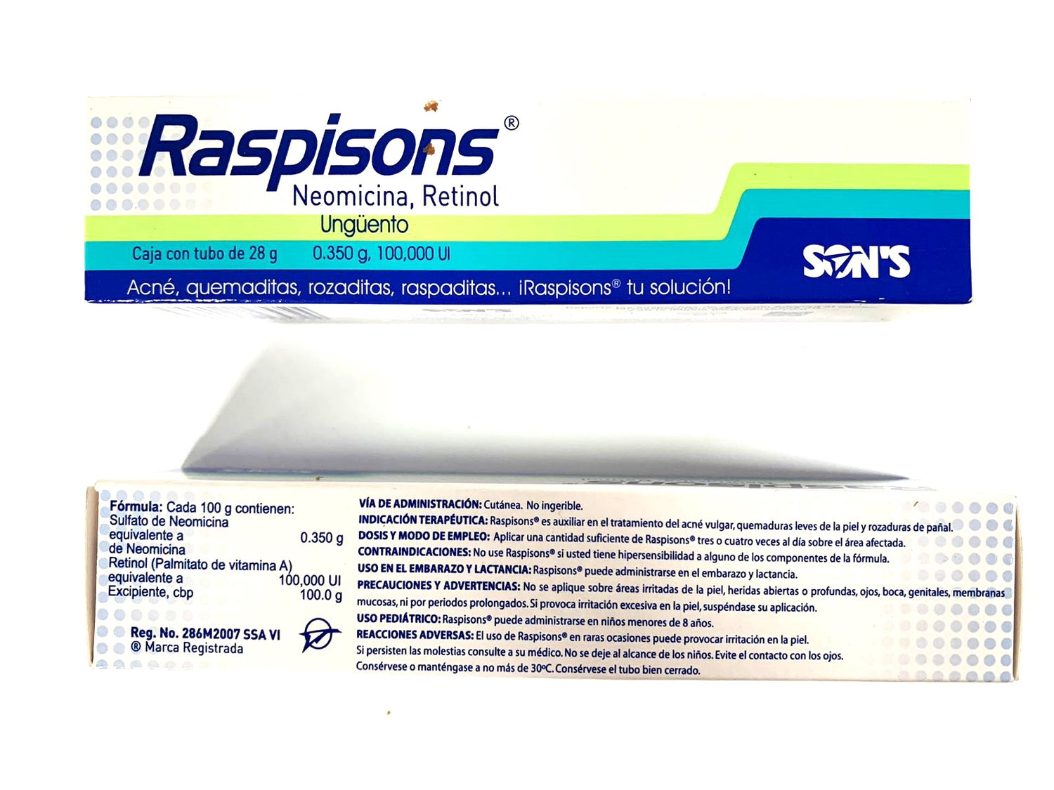 2-Pk Raspisons Skin Ointment Retinol, Neomycin 28g/1oz – BuyPromex
